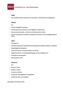 20140602 VST BSH Strategie Vision - Bündner Spital- und Heimverband
